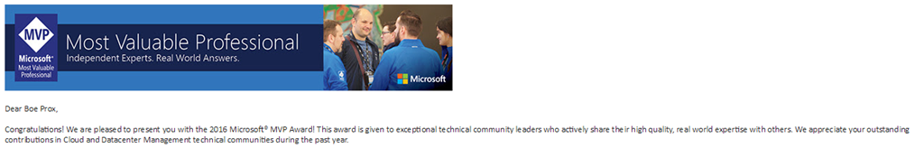 Renewed as a Cloud and Datacenter Management MVP! | Learn Powershell ...